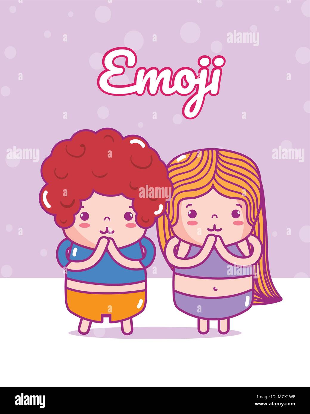 Cute kids emojis Stock Vector Image & Art - Alamy