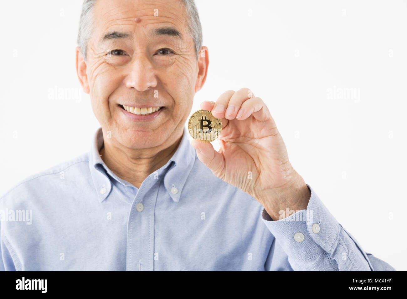 Image of bit coin Stock Photo - Alamy