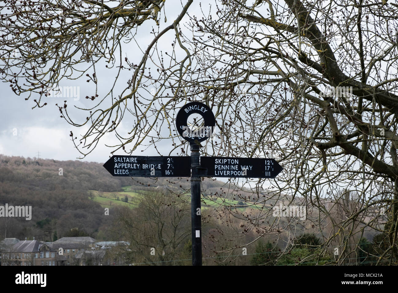 Towpath direction signpost hi-res stock photography and images - Alamy