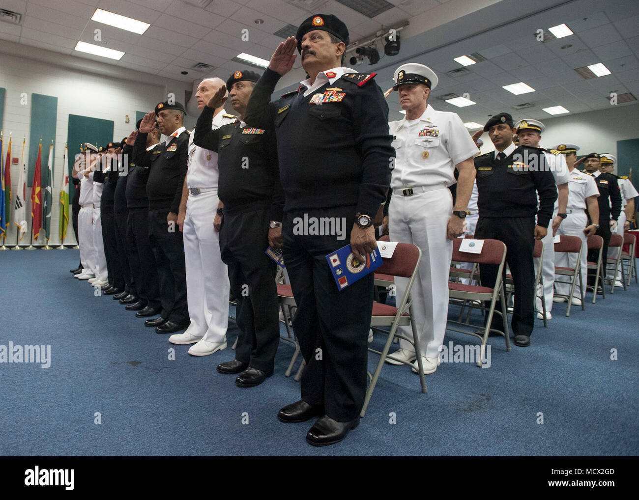 180301-N-XP344-012 MANAMA, Bahrain (March 1, 2018) Service members ...