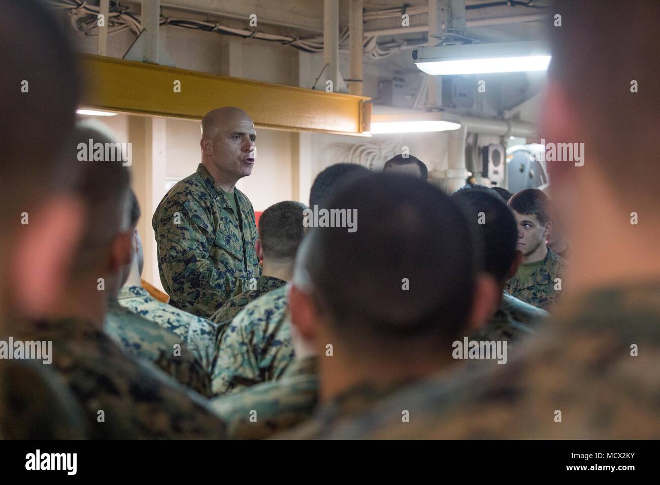 U.S. Marine Corps Col. Farrell J. Sullivan, the commanding officer of ...