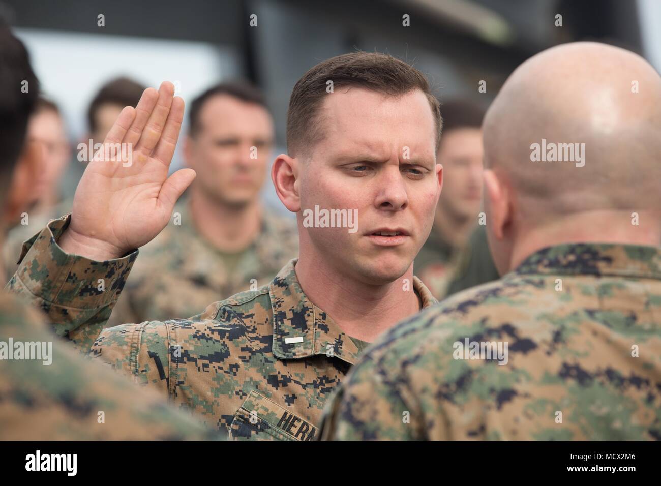 U.S. Marine Corps 1st Lt. Daniel J. Herm, a Lower Altitude Air Defense ...