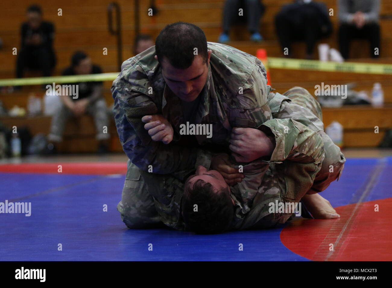 Service members grapple during the Fort Bragg Combatives Tournament at ...
