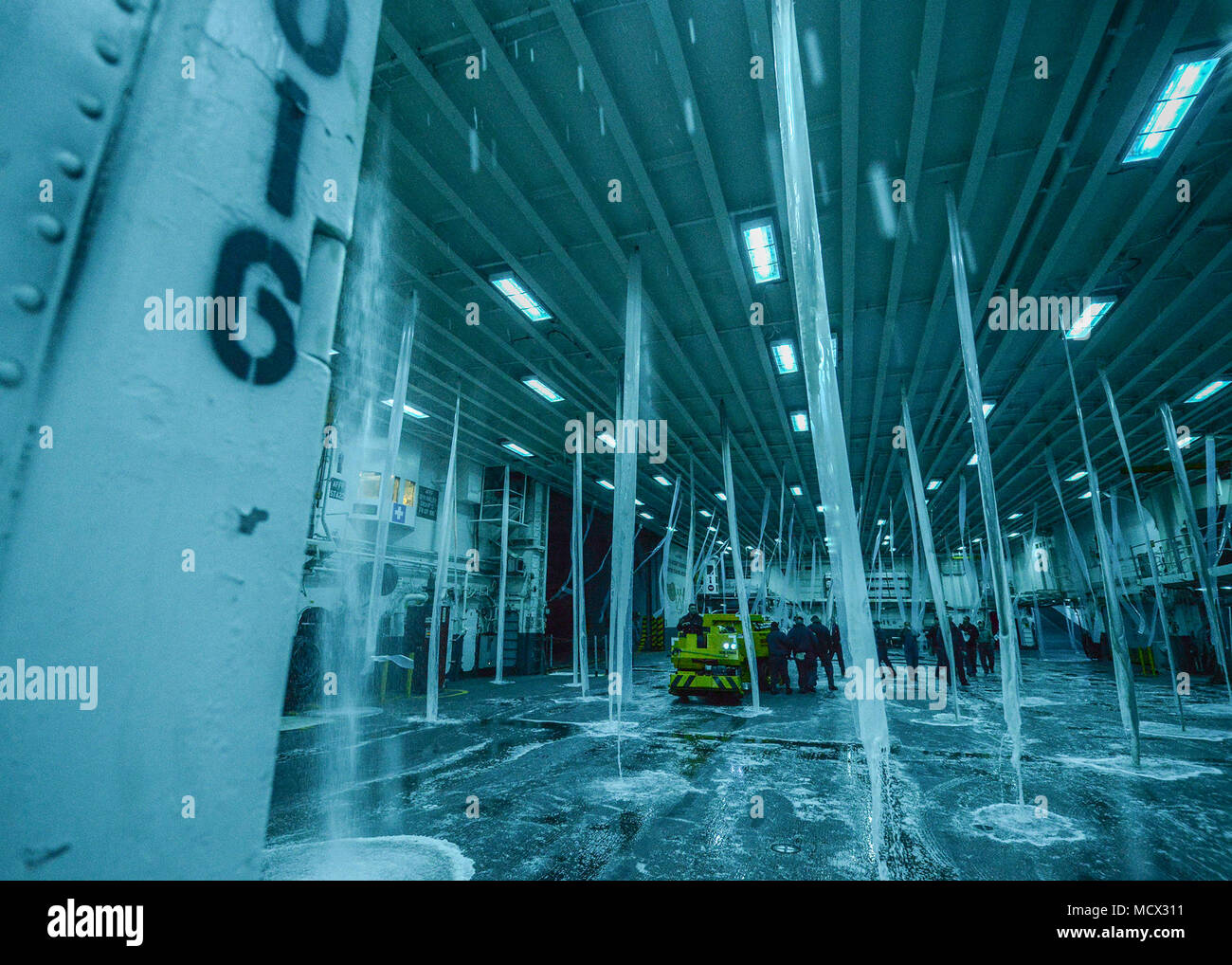 180301-N-PM193-088 PACIFIC OCEAN (March 1, 2018) Repair division ...