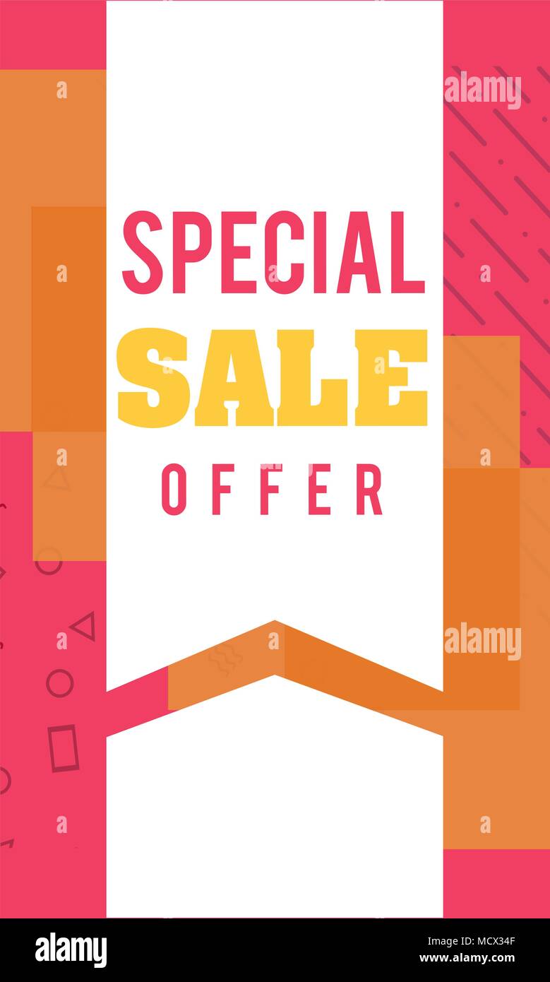 Special sale offer flyer Stock Vector Image & Art - Alamy