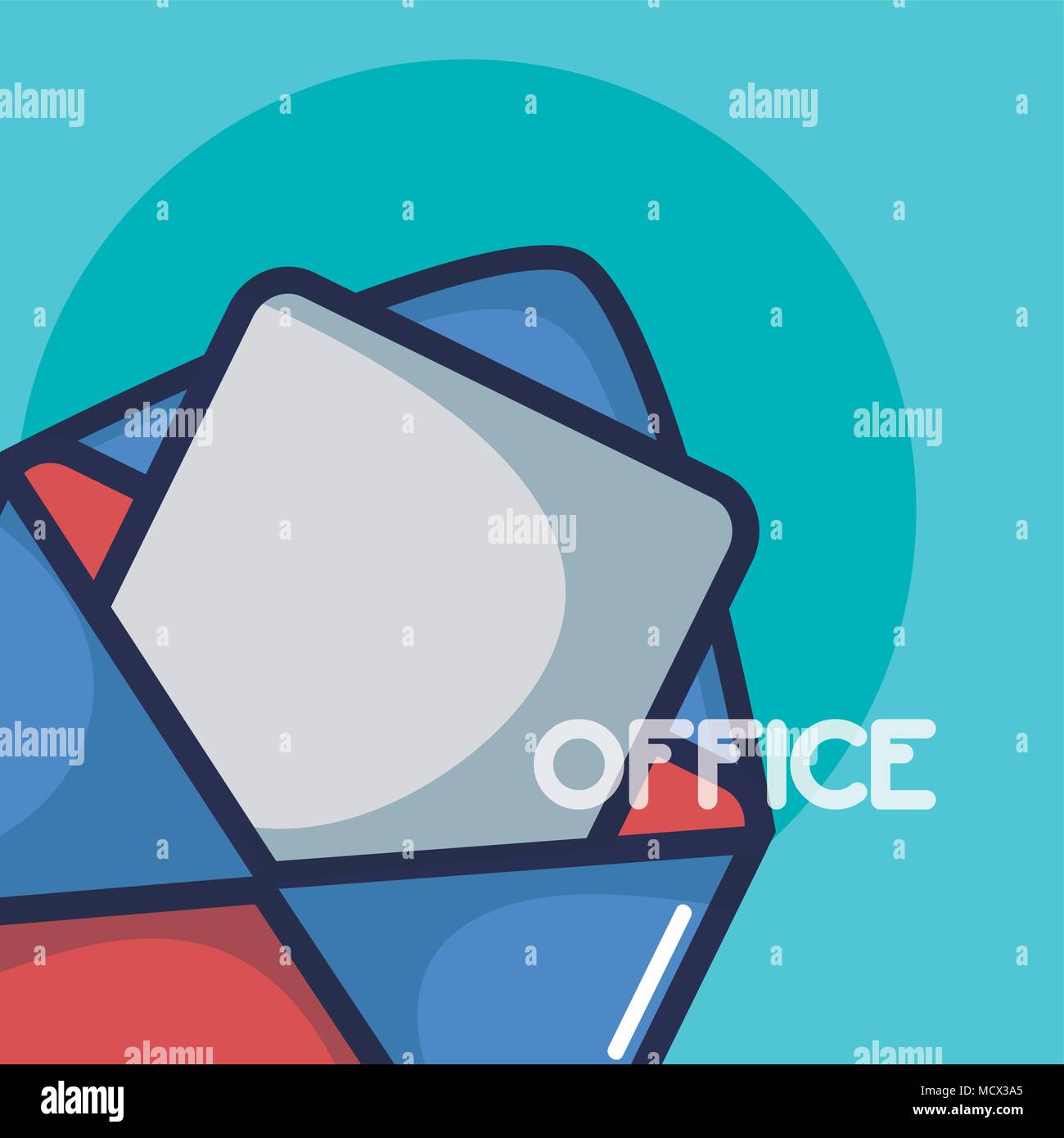 Envelope with documents office element Stock Vector Image & Art - Alamy