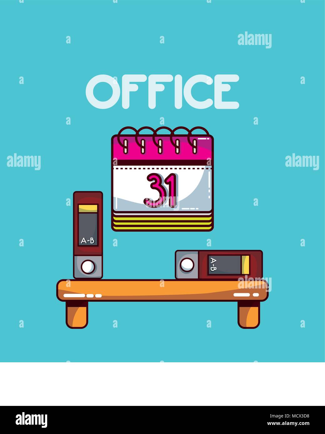 Office workplace elements Stock Vector Image & Art - Alamy