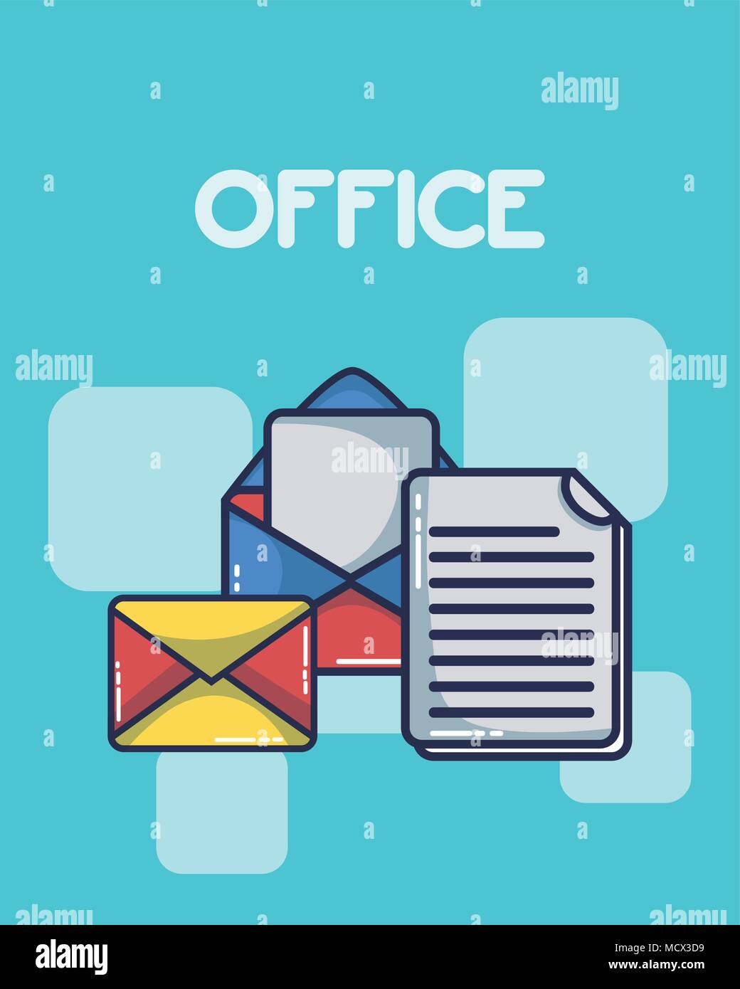 Office elements cartoons Stock Vector Image & Art - Alamy
