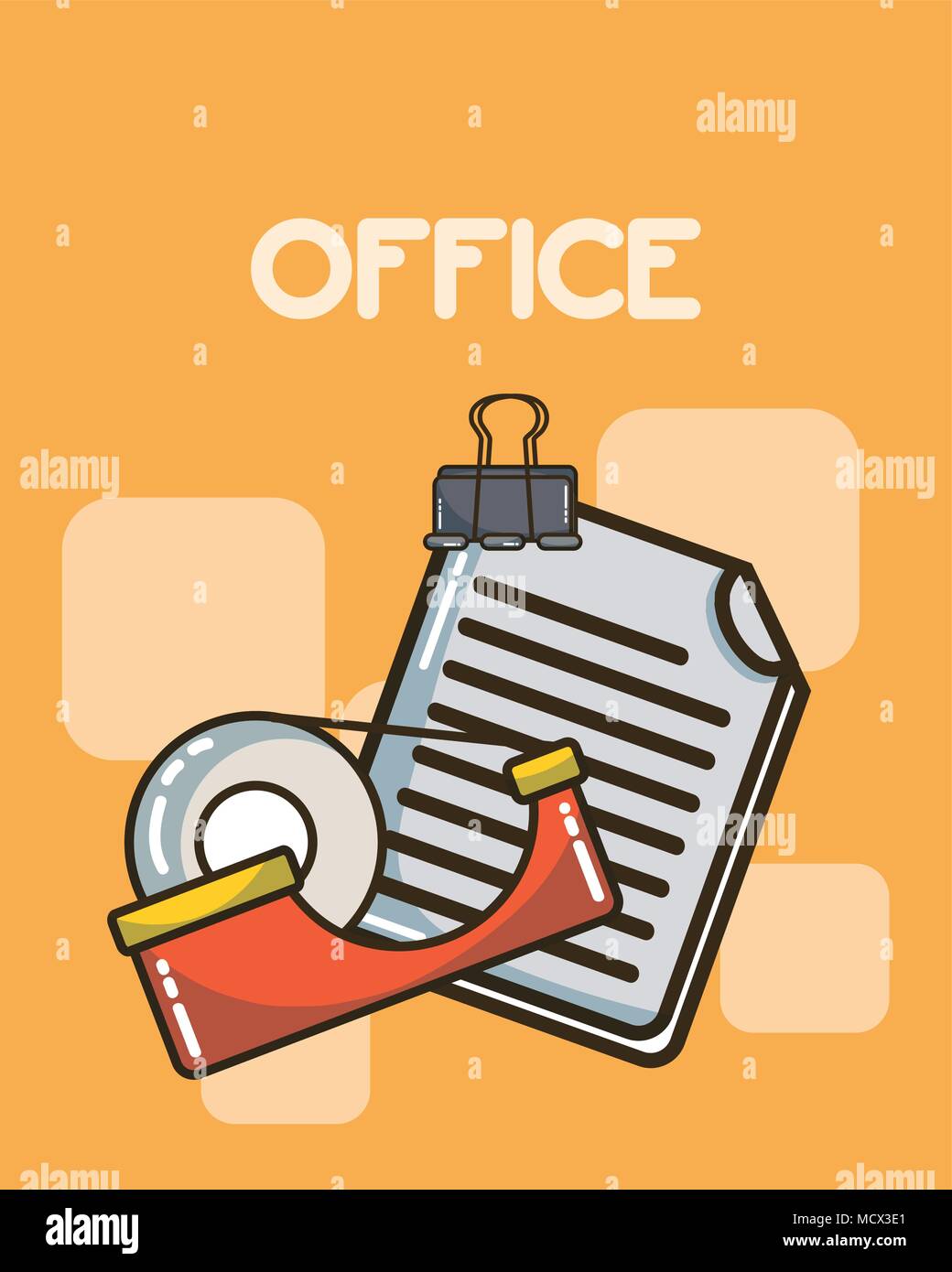 Office elements cartoons Stock Vector Image & Art - Alamy