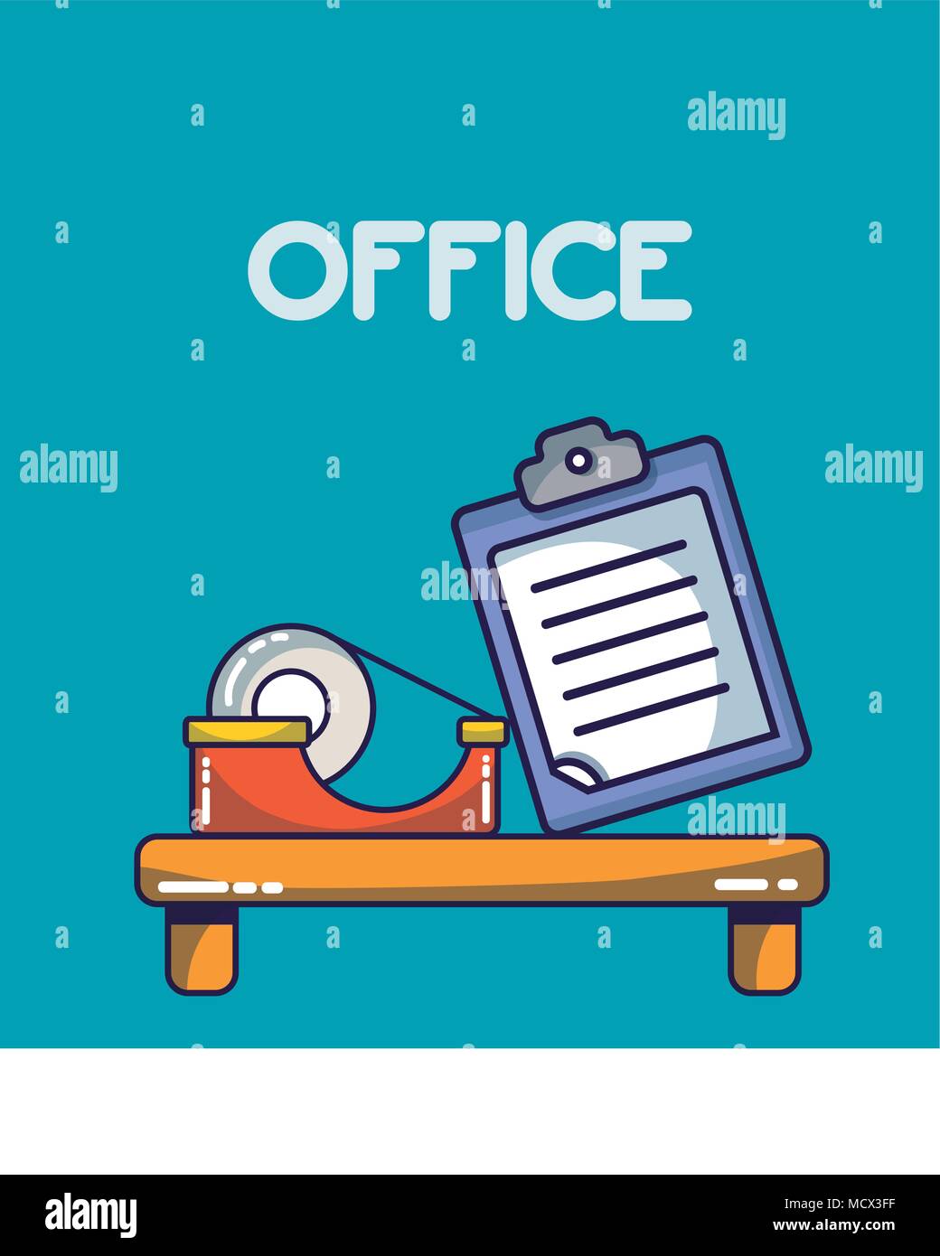 Office elements cartoons Stock Vector Image & Art - Alamy