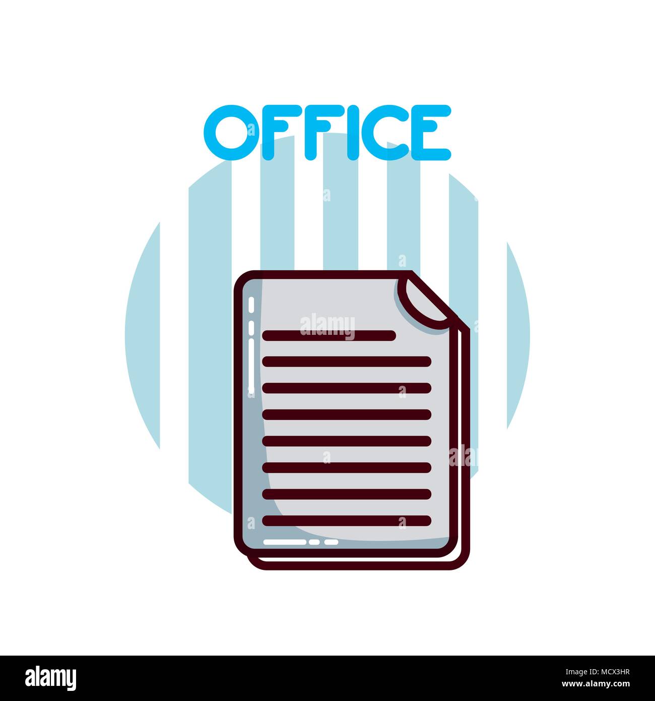 Documents and sheets office element Stock Vector Image & Art - Alamy