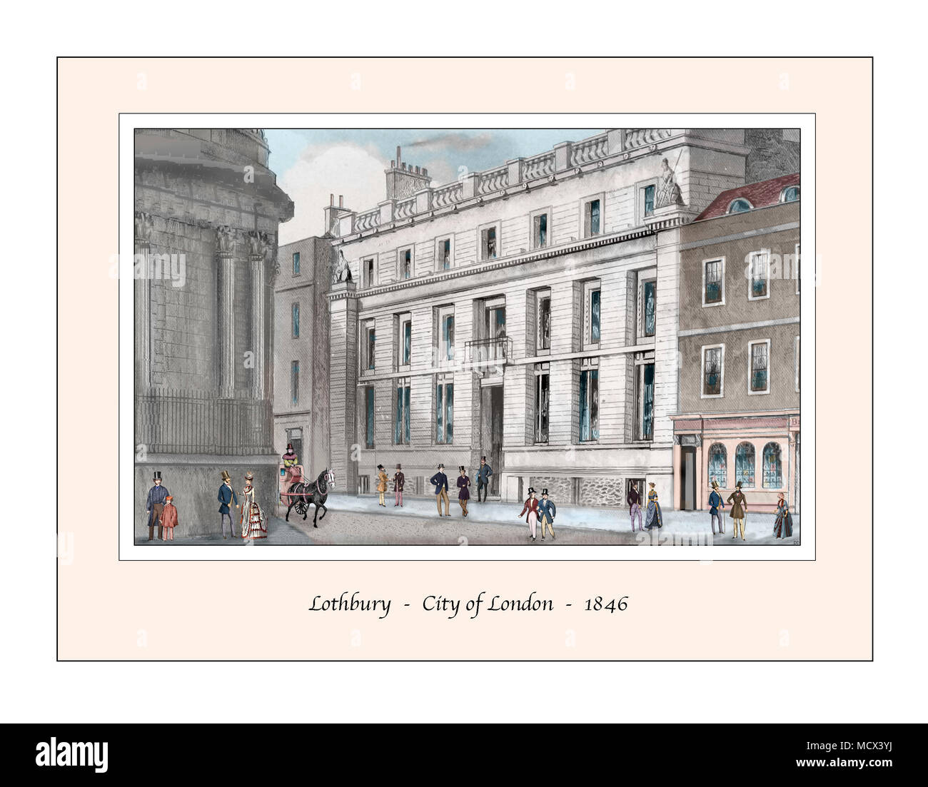 London 19th century street Cut Out Stock Images & Pictures - Alamy