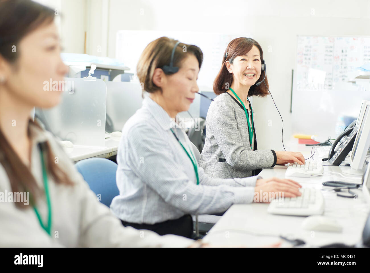 Image of call center Stock Photo - Alamy