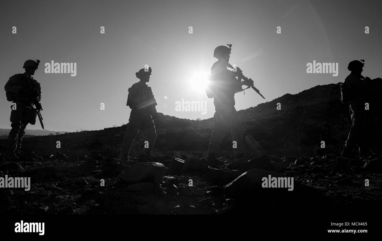 Marines 1st platoon combat Black and White Stock Photos & Images - Alamy