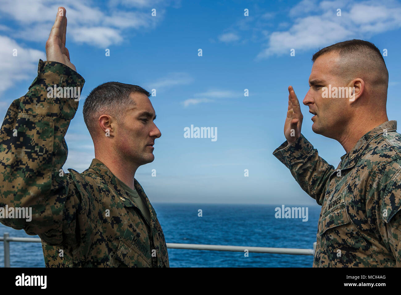 MEDITERRANEAN SEA (March 1, 2018) U.S. Marine Corps Maj. Joseph P ...