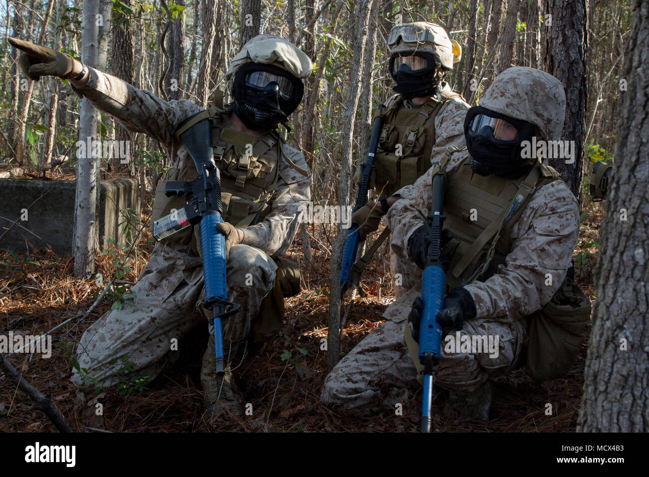 U.S. Marines with II Marine Expeditionary Force Information Group go ...
