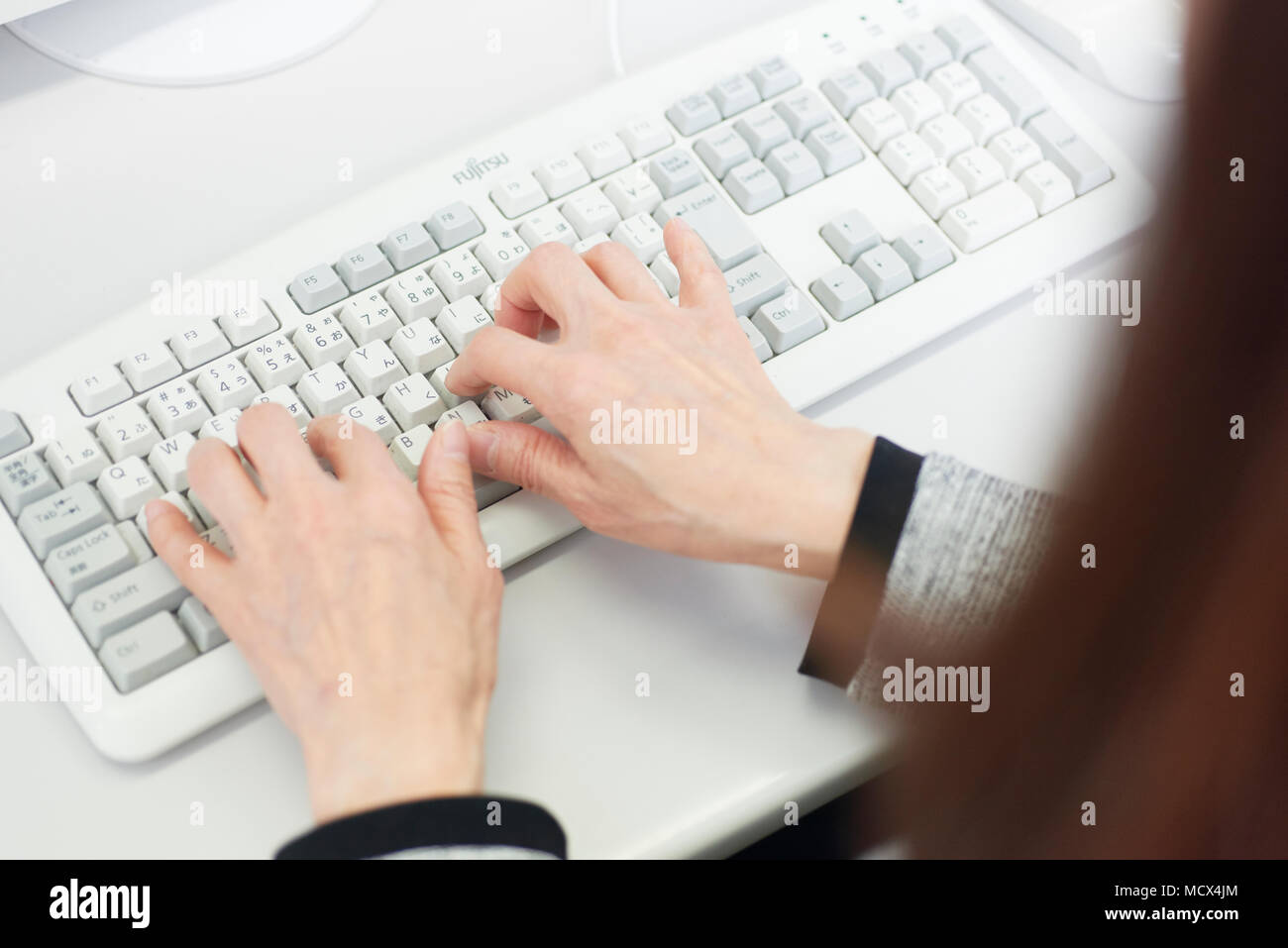 Hands typing keyboard Stock Photo - Alamy Hands typing keyboard Stock Photo - Alamy