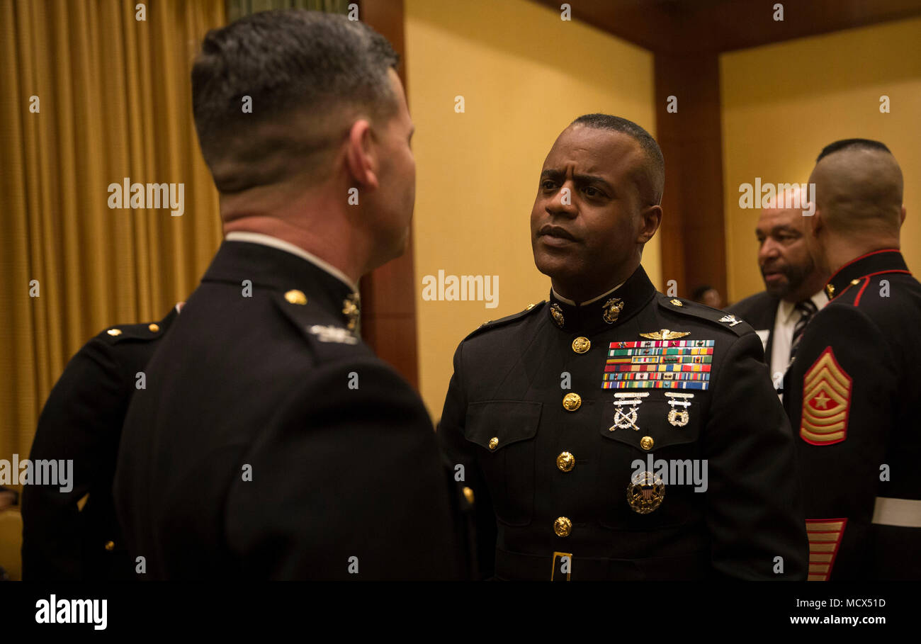 CHARLOTTE, NC - Col. Melvin G. Carter speaks with Col. Jeffrey C ...