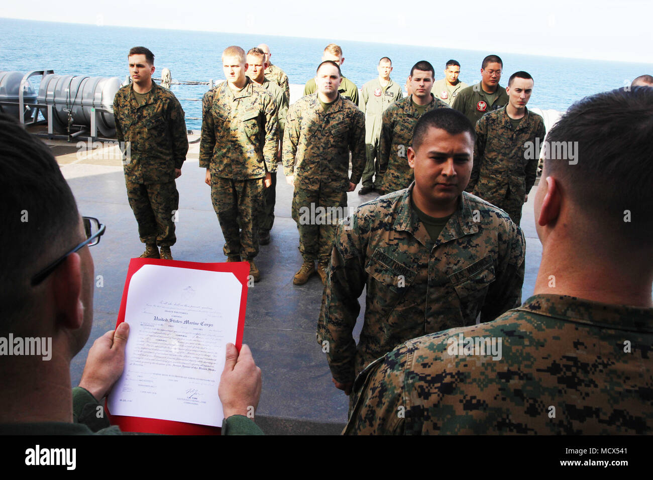 MEDITERRANEAN SEA (March 1, 2018) U.S. Marine Corps Lance Cpl. Diego ...
