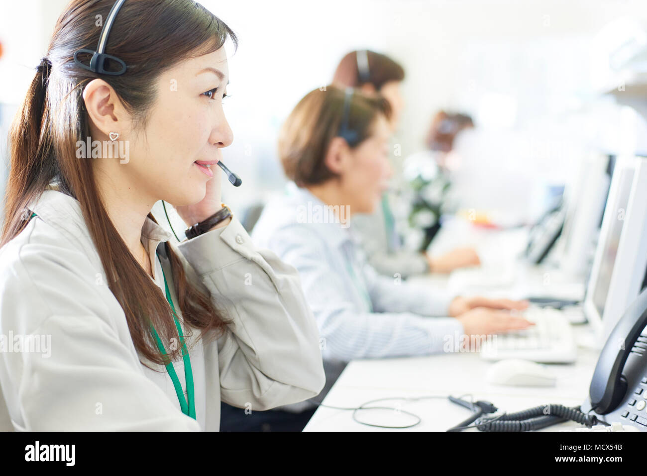 Image of call center Stock Photo - Alamy