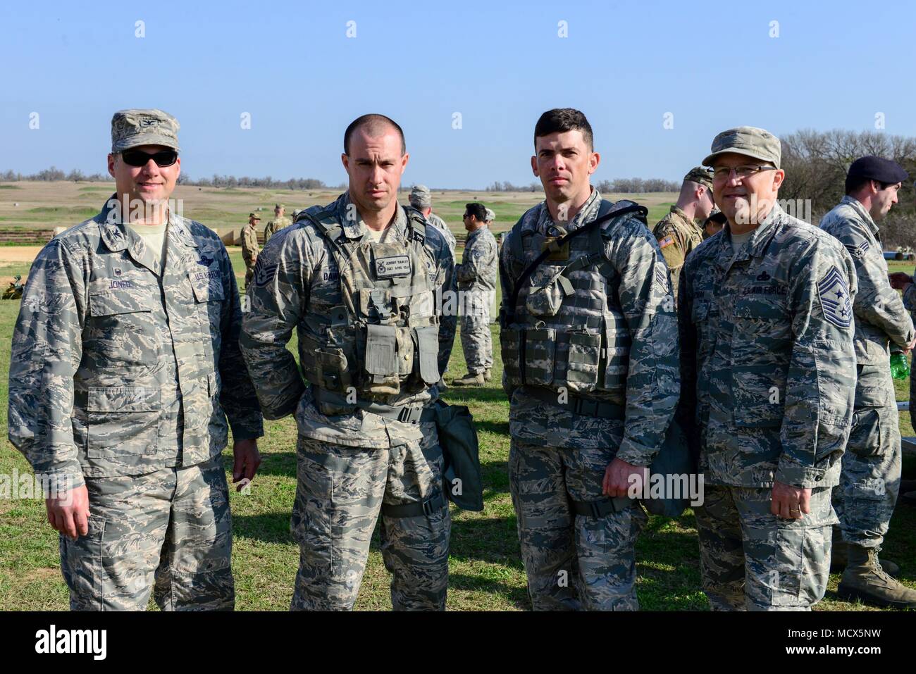 Col. Gary Jones, the wing commander of the 147 Attack Wing, and Chief ...