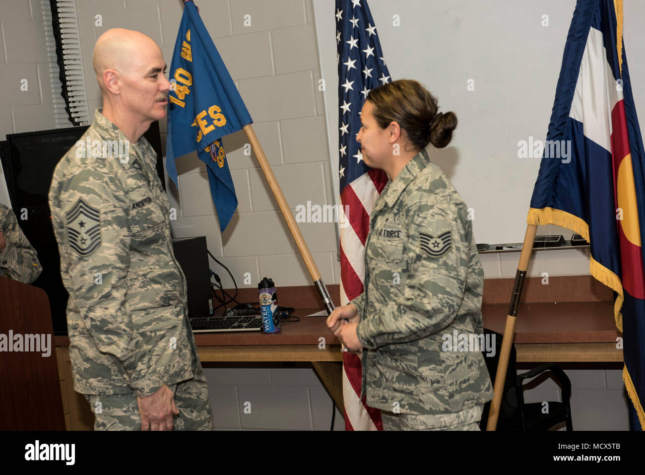 U.S. Air Force Chief Master Sgt. Ronald Anderson, Air National Guard ...