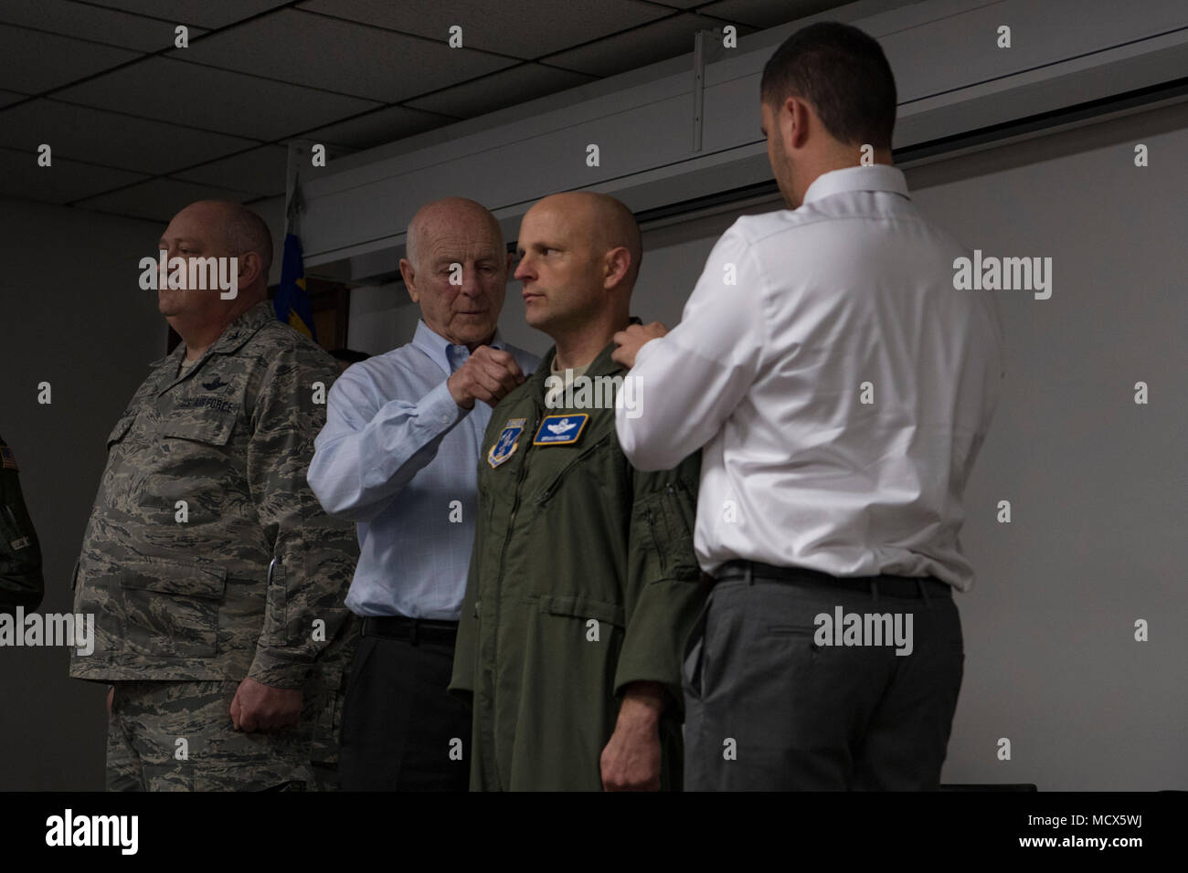 Lt. Col. Bryan Preece, incoming commander of the 130th Operations Group ...