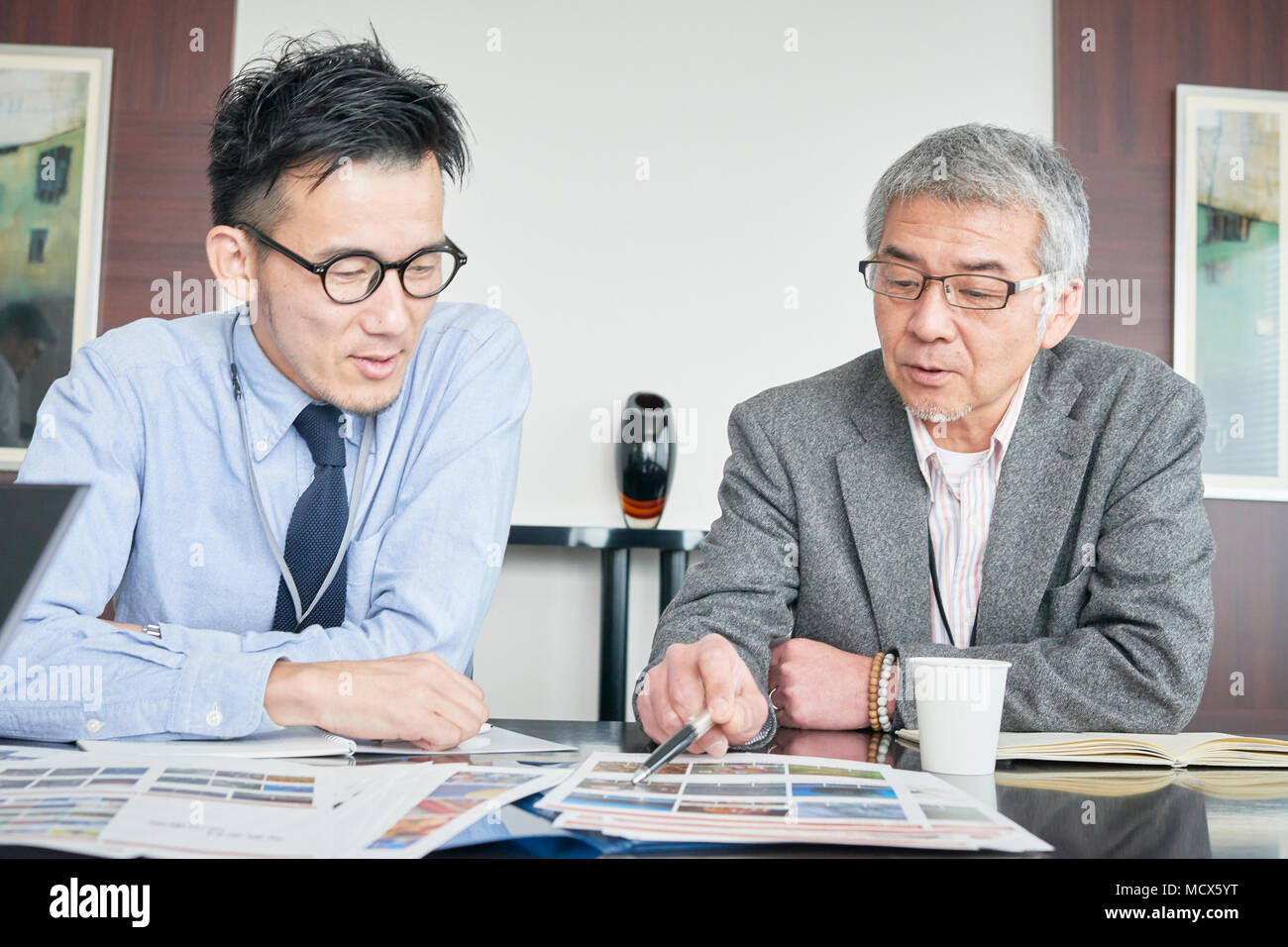 Messy conference room table hi-res stock photography and images - Alamy
