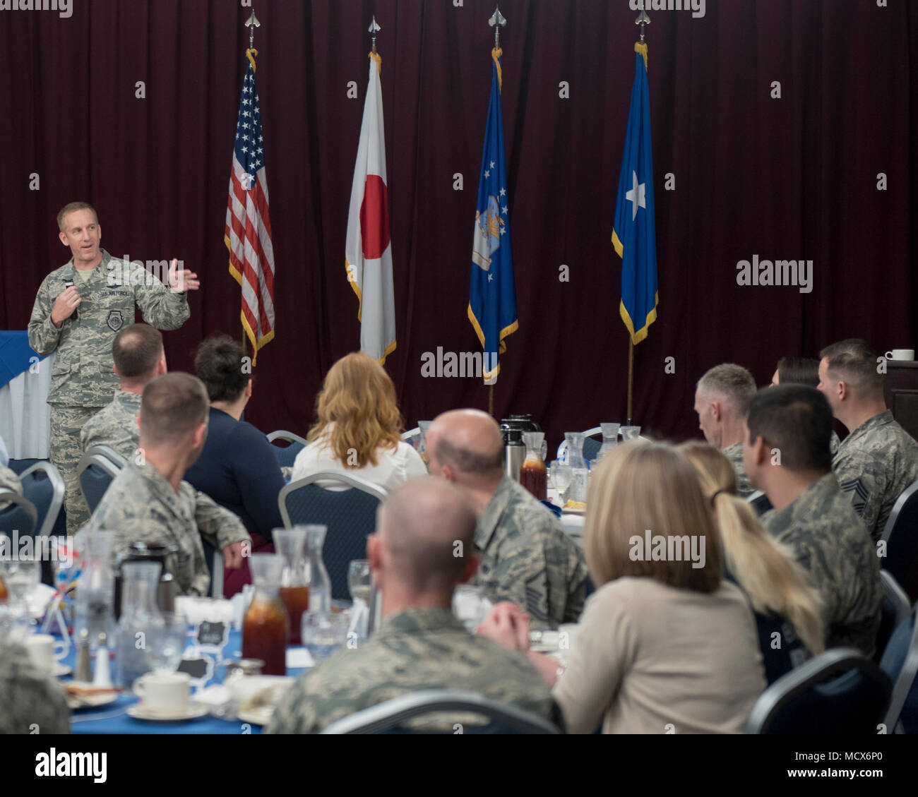 U.S. Air Force Brigadier Gen. Case Cunningham, 18th Wing commander ...