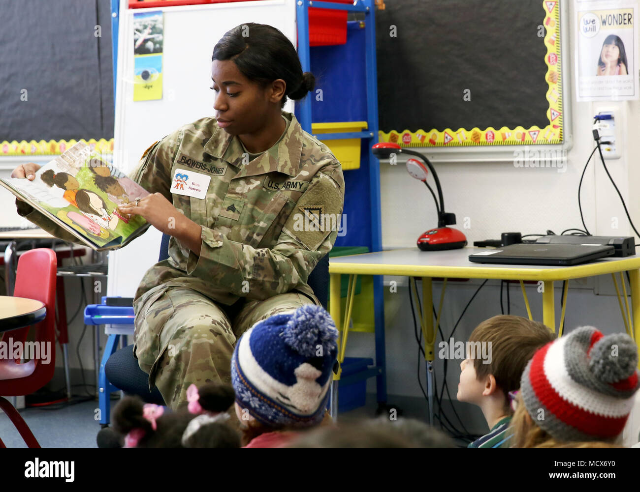 U.S. Army Sgt. Kiara Flowers-Jones, a combat documentation/production ...