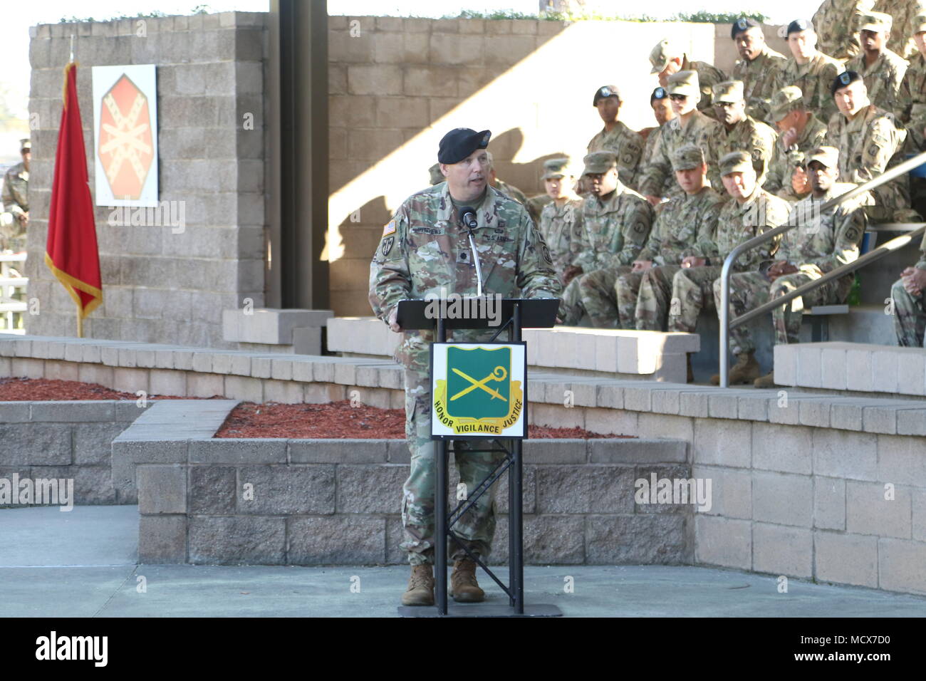Lt. Col. Robert Matthews, commander of the 385th military Police ...