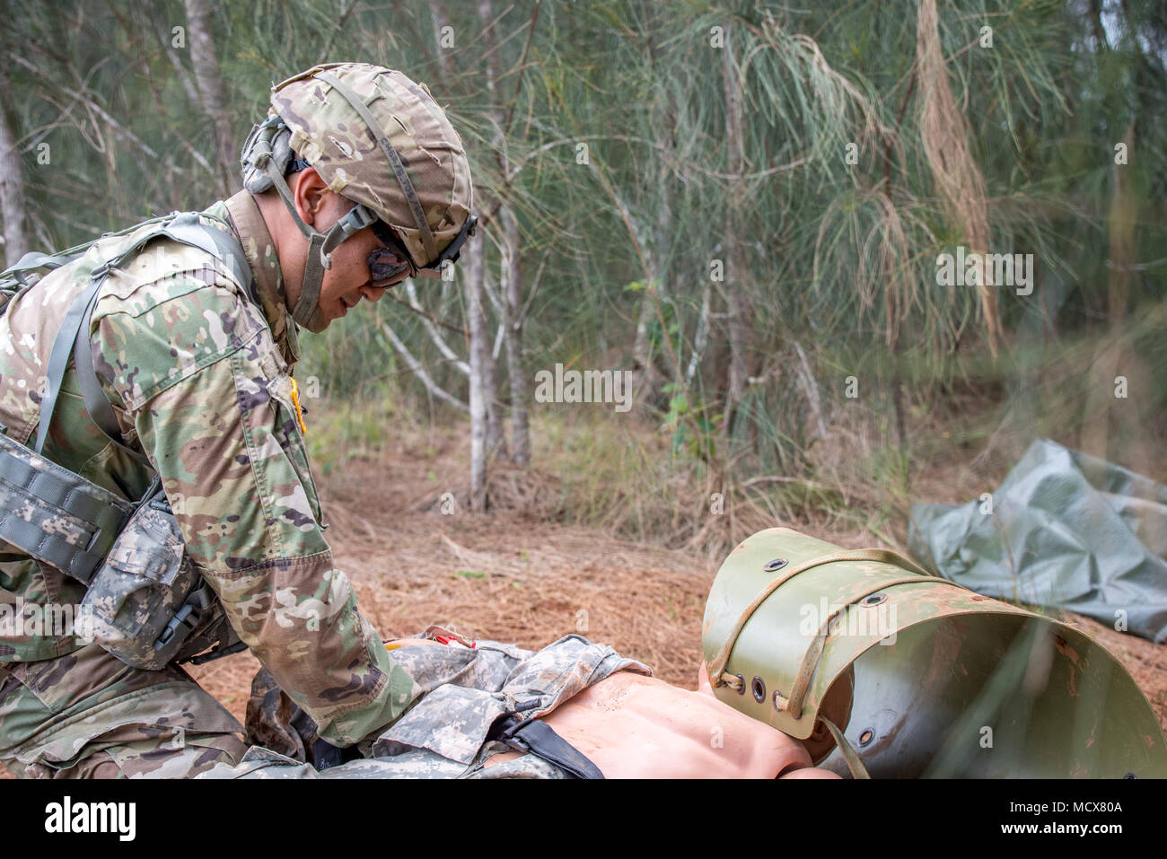 Sgt. William A. Chea of 1st Platoon, Bravo Troop, 1st Squadron, 299th ...