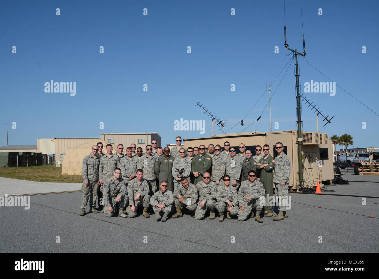 The 439th Contingency Response Flight poses for a photo March 2, 2018 ...