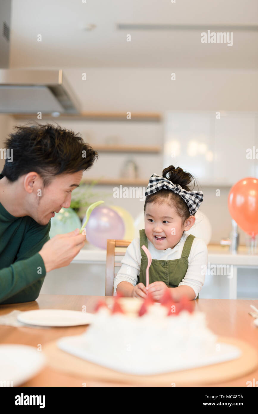 Daughter's birthday party Stock Photo - Alamy