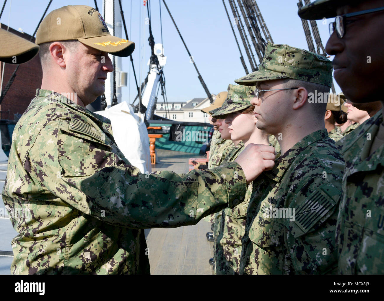 BOSTON (March 1, 2018) Cmdr. Nathaniel R. Shick, USS Constitution’s ...