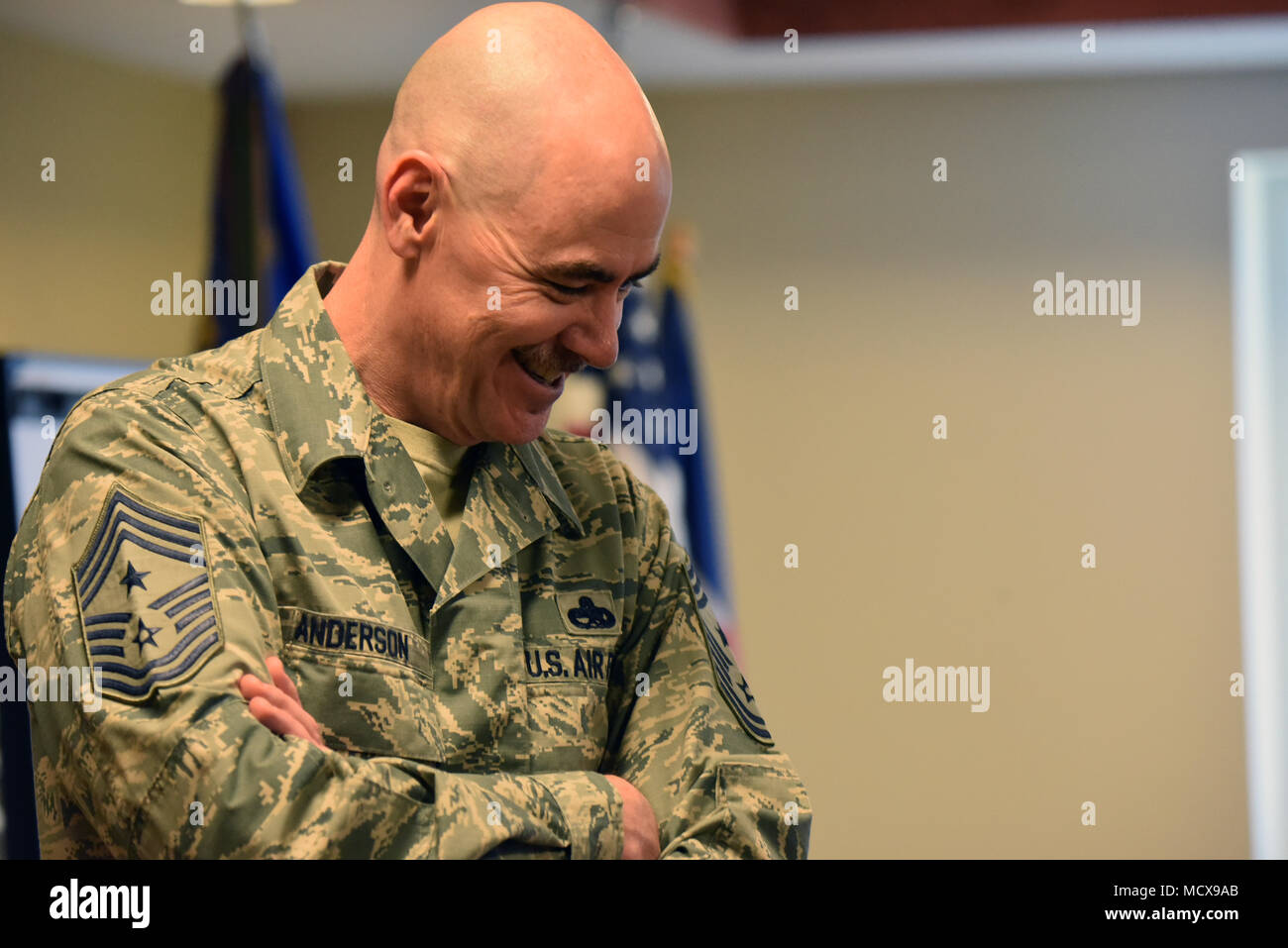U.S. Air Force Chief Master Sergeant Ronald C. Anderson, command chief ...