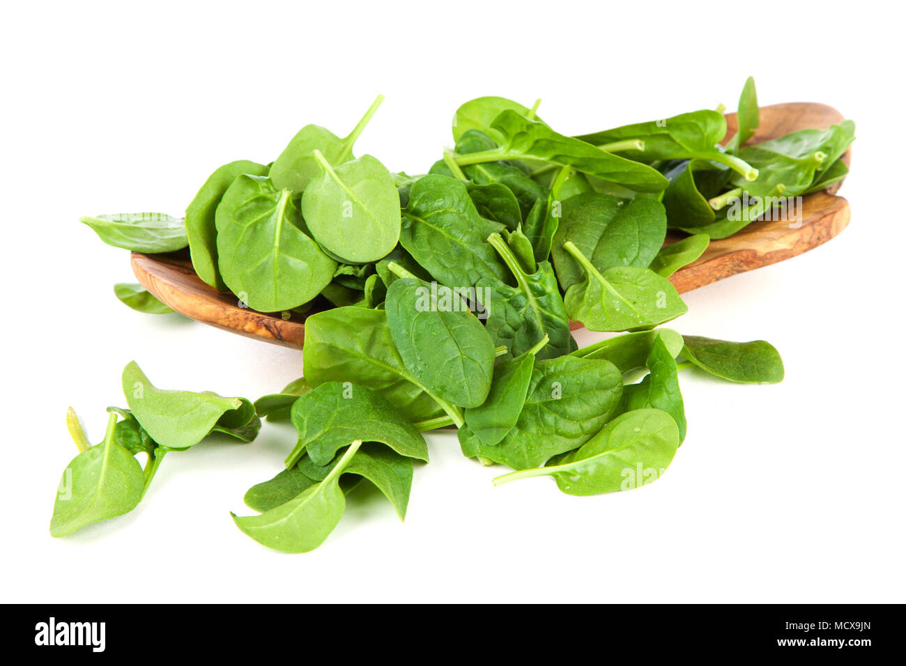 Baby spinach leaves Stock Photo - Alamy