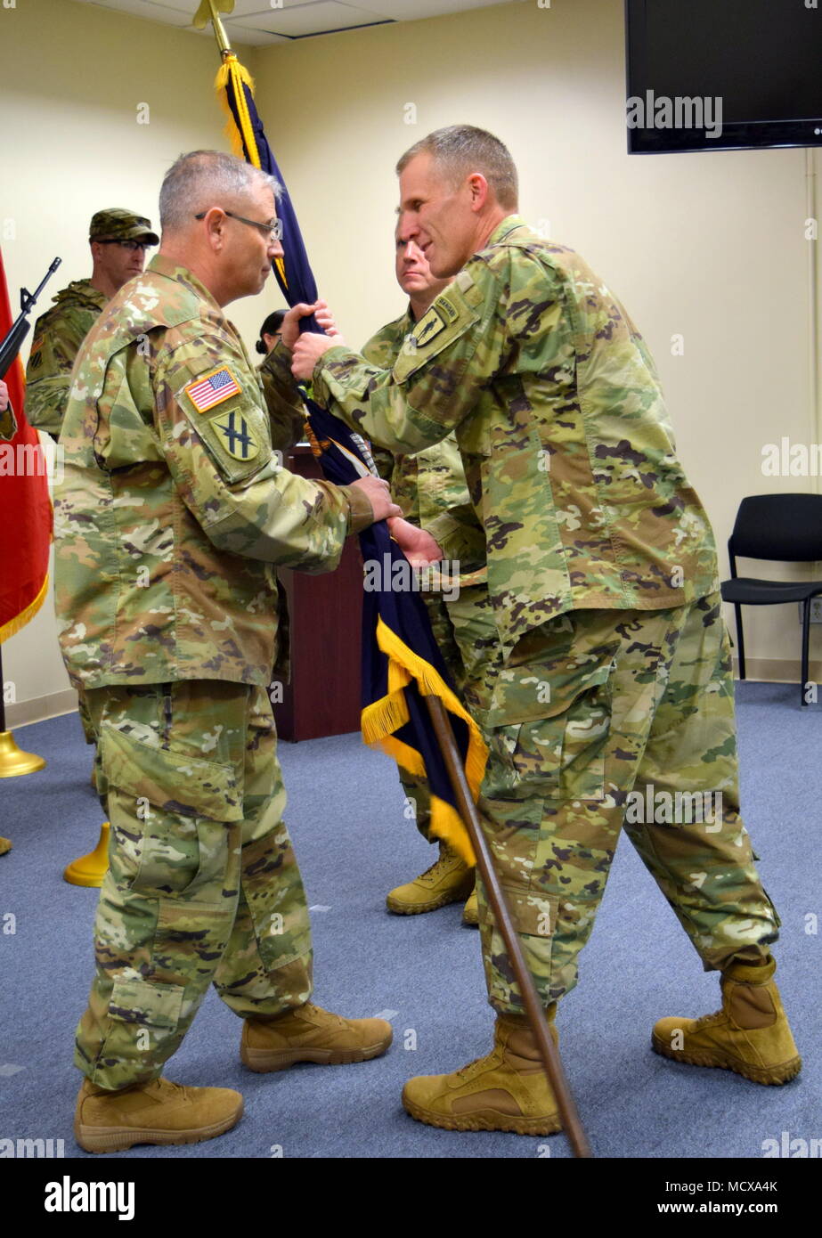 Colonel Jeff Olive, commander of the 122nd Regiment, Regional Training ...