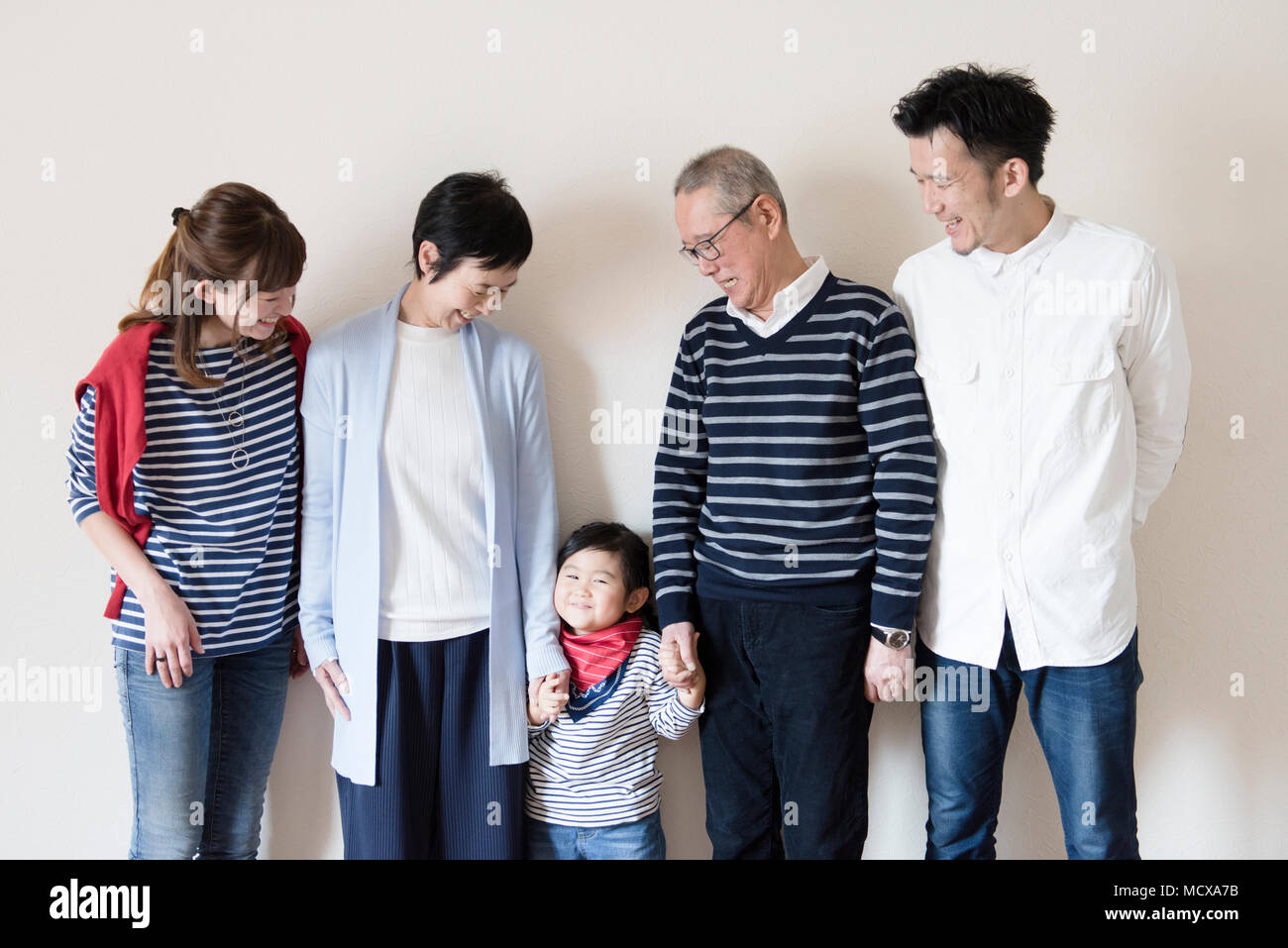 Image of three generations family Stock Photo - Alamy