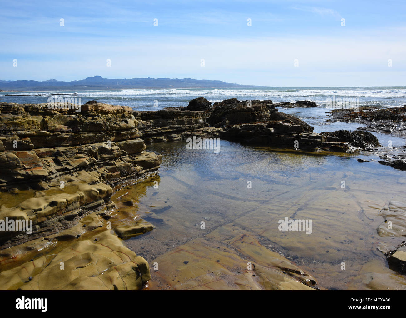 The Pacific Ocean hugs the Vandenberg coastline Feb. 28, 2018 ...