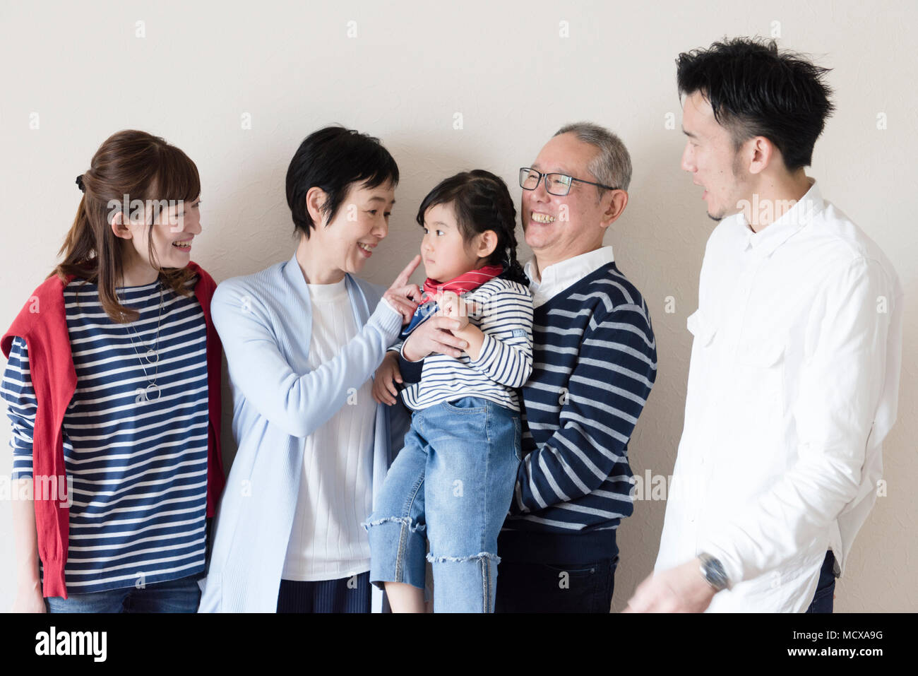 Image of three generations family Stock Photo - Alamy