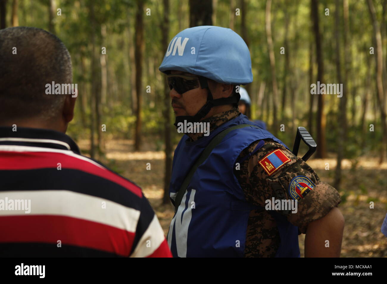 United nations peacekeeper patrolling hi-res stock photography and ...