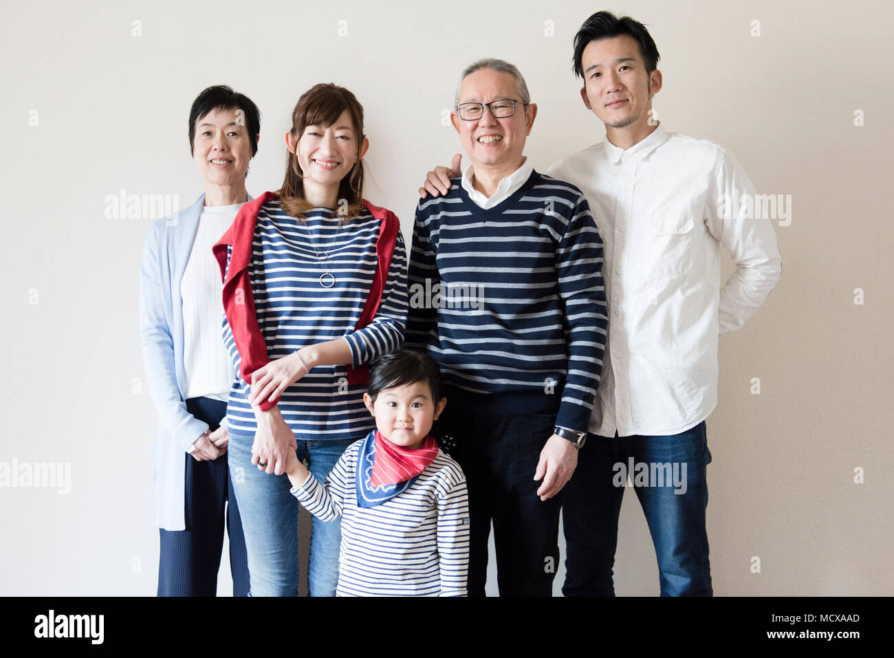 Image of three generations family Stock Photo - Alamy
