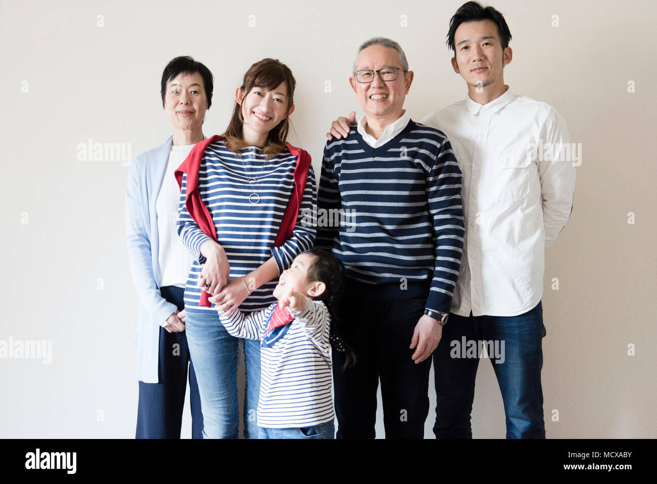 Image of three generations family Stock Photo - Alamy