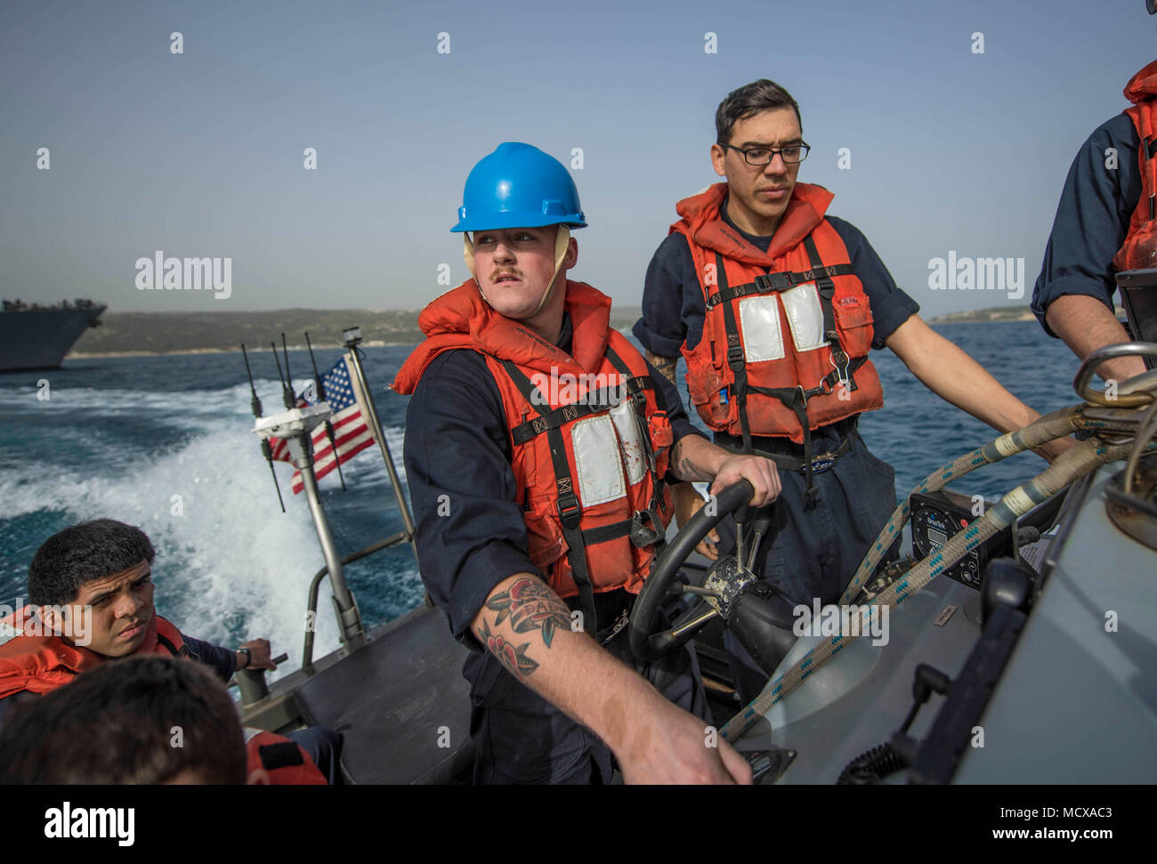 180304-N-KA046-0631 SOUDA BAY, Greece (March 4, 2018) – Seaman Timothy ...