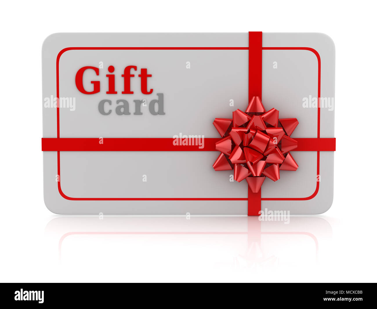 Isolated Gift Card , This is a 3d rendered computer generated image ...