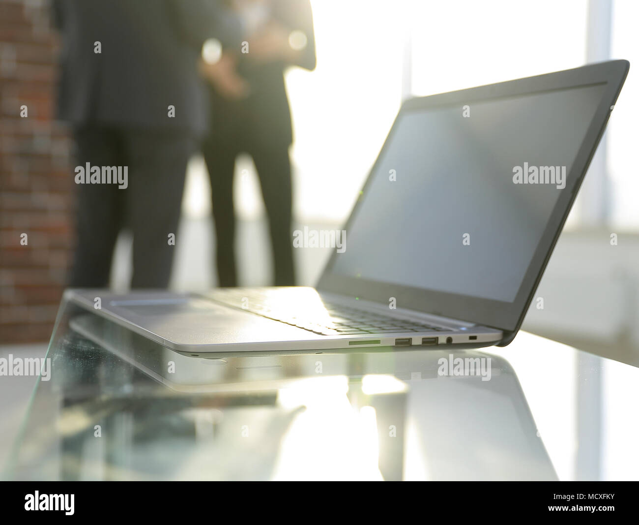 workspace table works in the office with a computer Stock Photo - Alamy
