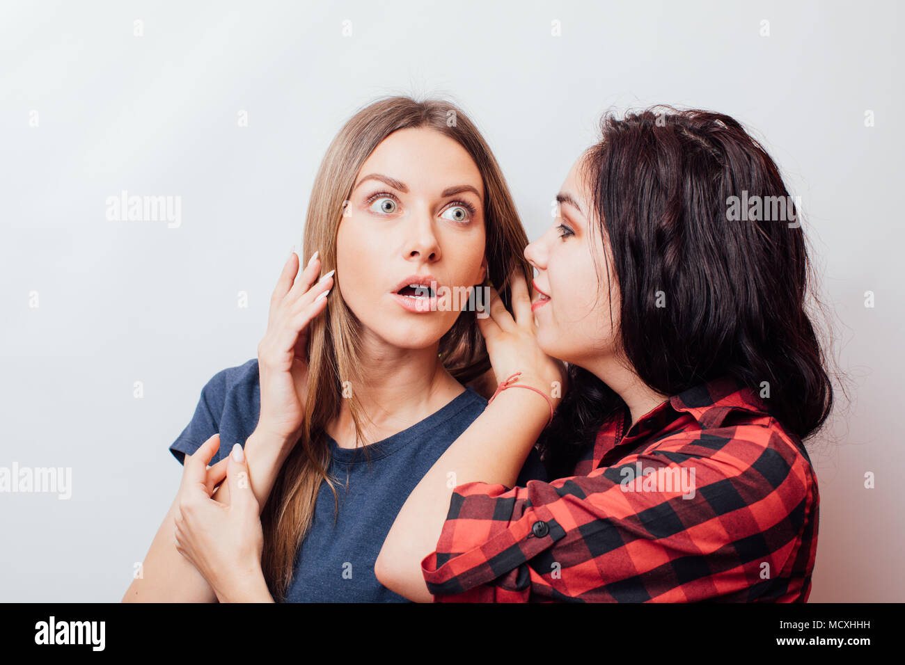Two Women Making Funny Faces High Resolution Stock Photography and ...