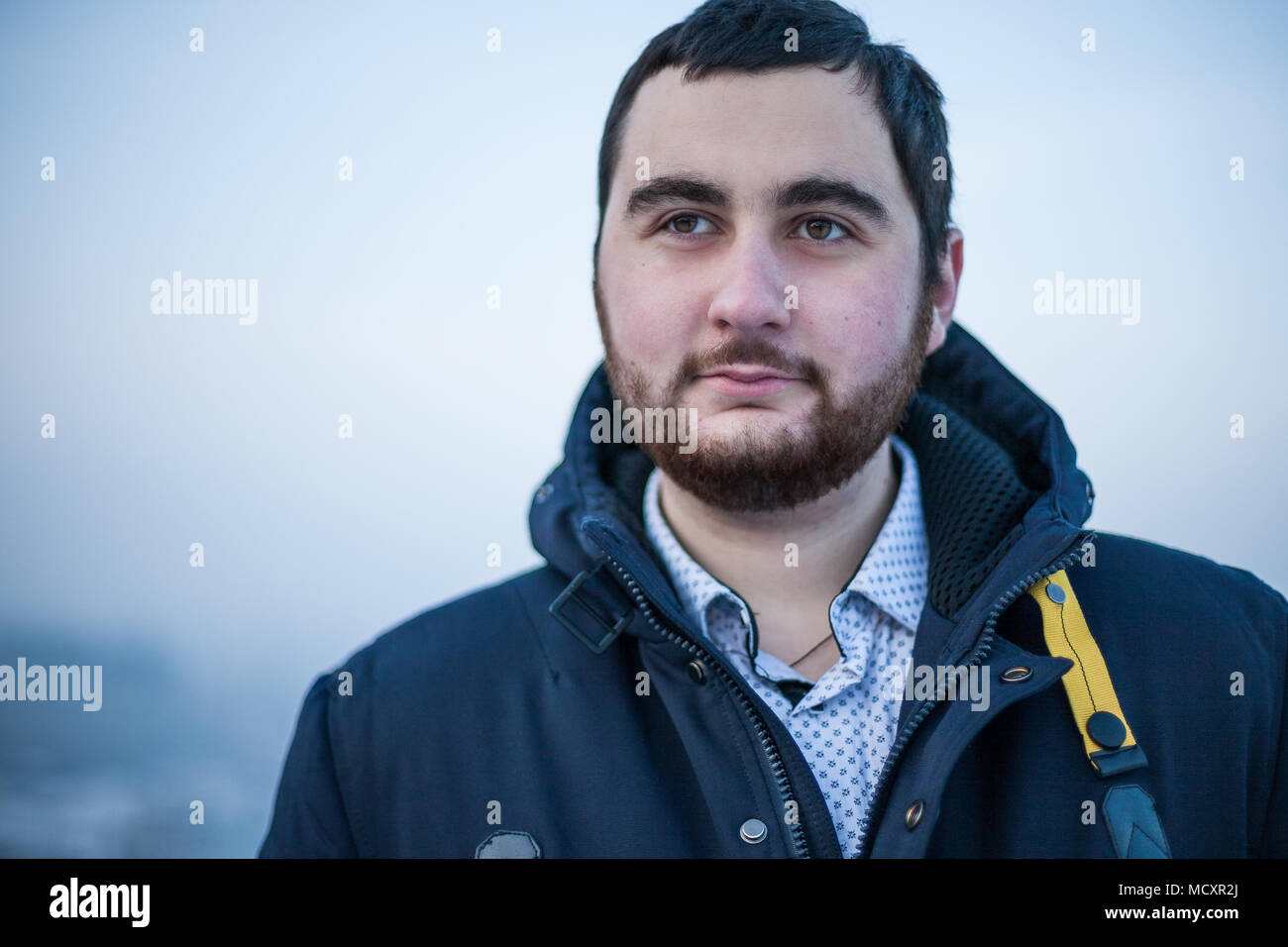 Caucasian man dreaming space hi-res stock photography and images - Alamy