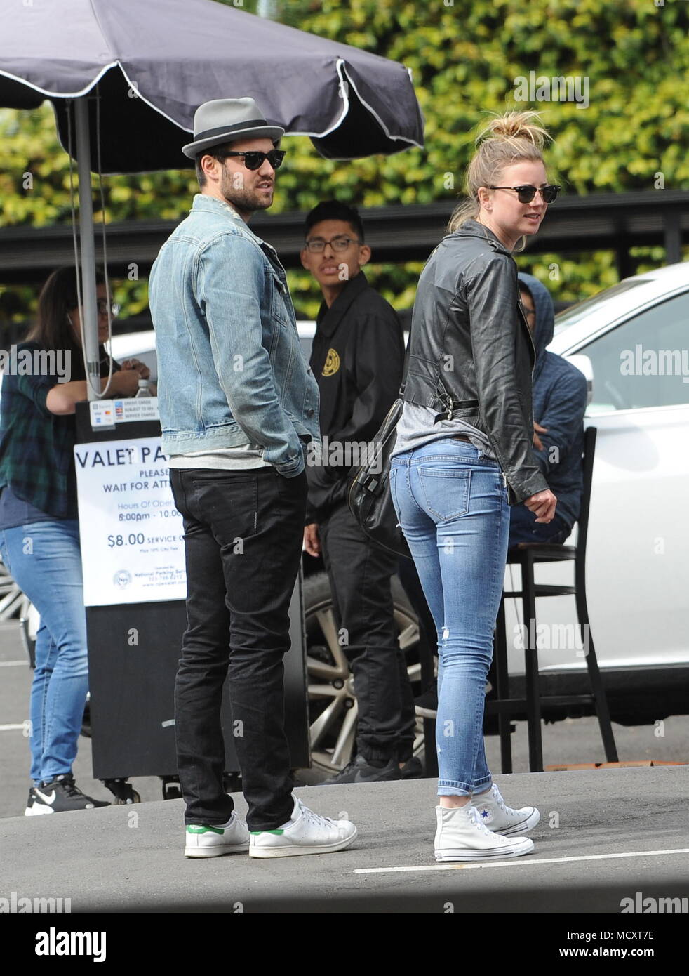 Actress Emily VanCamp spotted leaving Little Dom's restaurant in Los ...